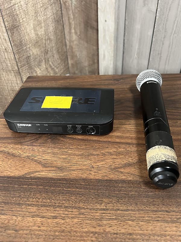 Used Shure BLX2 PG58 Wireless Handheld Microphone and BLX4 | Reverb