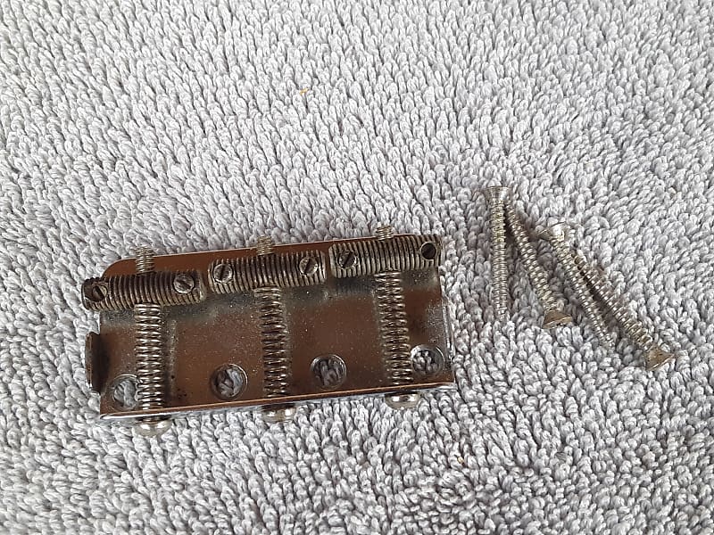 1958 - 64 Fender Musicmaster Duo Sonic guitar bridge | Reverb