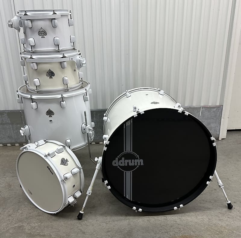 ddrum 5Pc Drum Set Shell Pack Kit Diablo 2018 White / White | Reverb