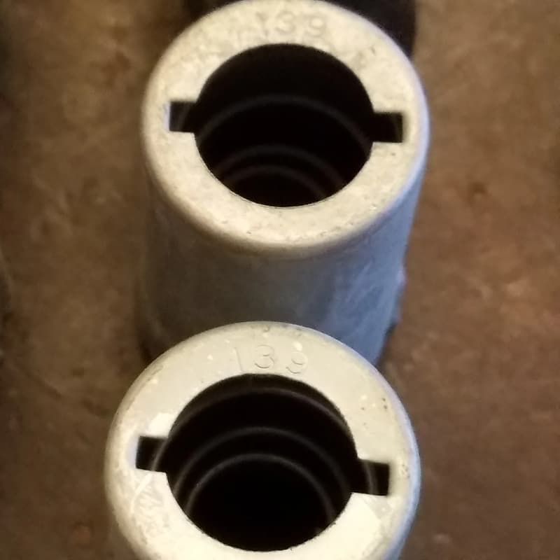 Pair (2) Vintage Vacuum Tube Shields J-Slot 139 Fender | Reverb