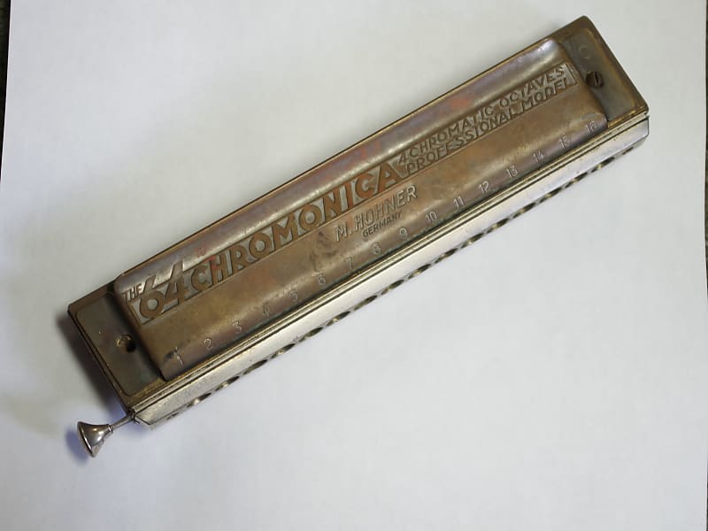 Vintage Antique Hohner 64 Chromonica harmonica - old - FOR | Reverb