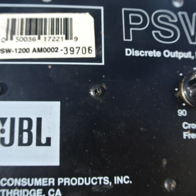 Working JBL PSW-1200 120 Watt Subwoofer Replacement Plate | Reverb