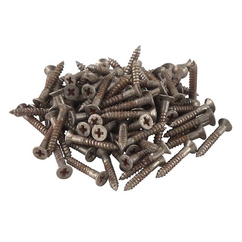 10 x Gotoh Relic Nickel Scratchplate/Hardware Mounting Screws | Reverb