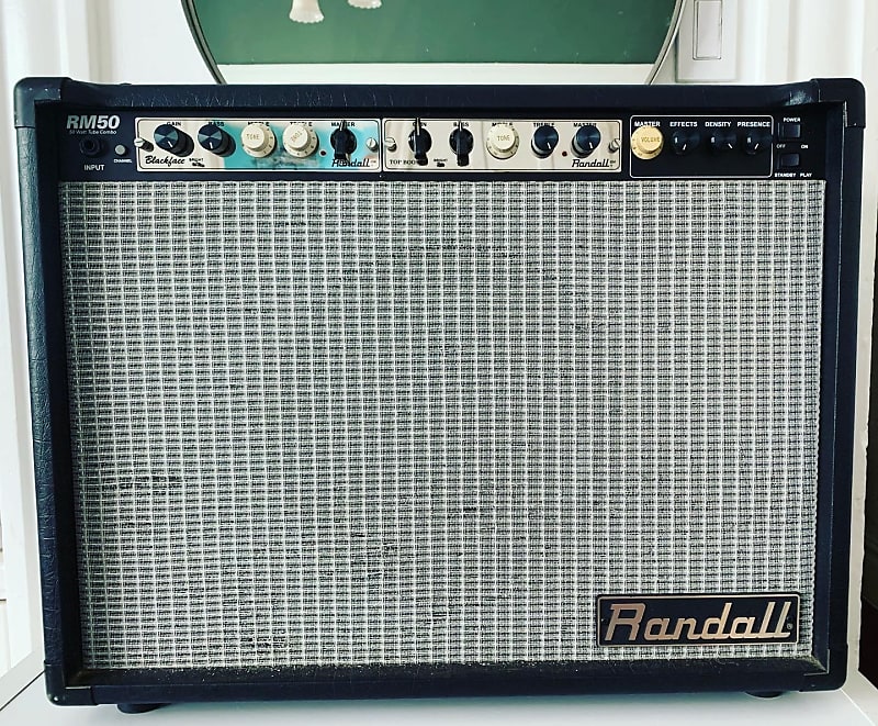 Randall RM-50 2005 Silver & Black | Reverb