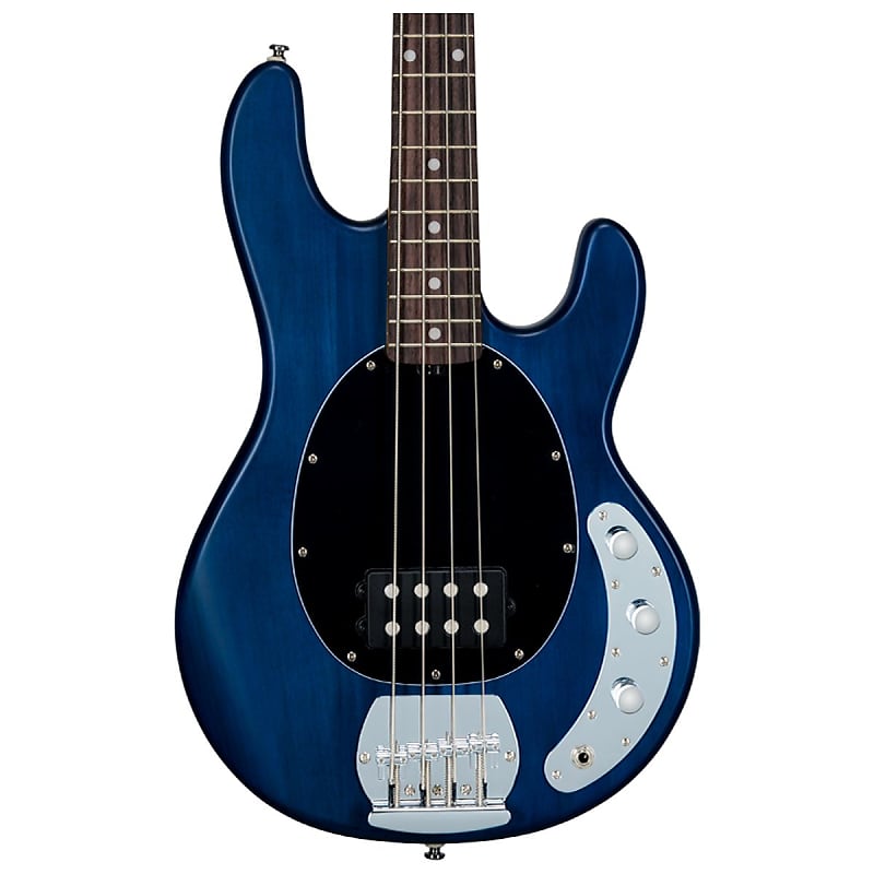 Sterling By Music Man Stingray RAY4 Trans Blue Satin Bass | Reverb UK