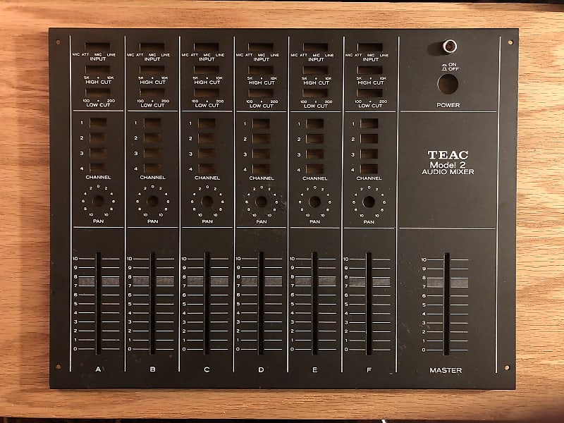 Teac Faceplate for Model 2 Audio Mixer | Reverb