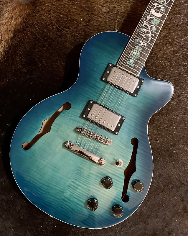 Firefly FFAC12 Aerosonic 12 String Transparent Blue Flame | Reverb