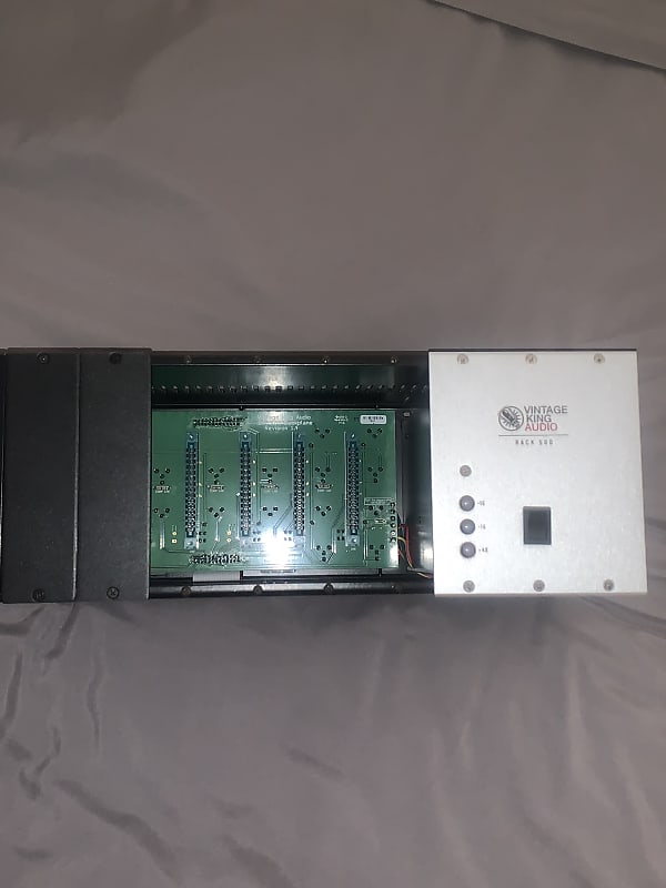 Vintage king 500 series rack chasis Black and white | Reverb