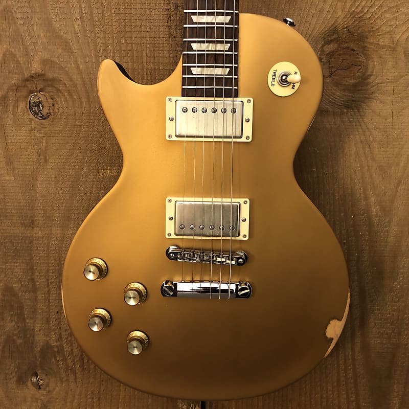 Gibson Les Paul LPJ Left-Handed Rubbed Gold 2013 w/ | Reverb Canada