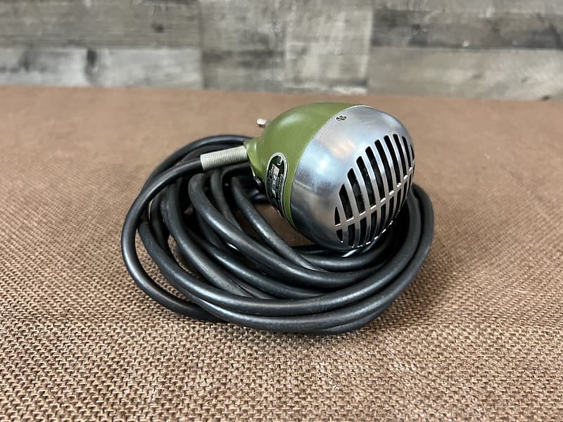 Vintage Shure 520D Green Bullet Harmonica Microphone | Reverb