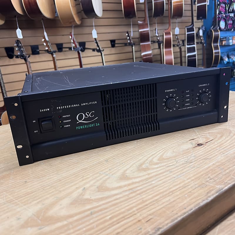 QSC Powerlight 3.4 2-Channel Power Amp 1700 Watts @ 2 ohms | Reverb