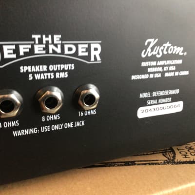 Kustom Defender 5H MOD All Tube Guitar Amp Box Paperwork Etc. | Reverb