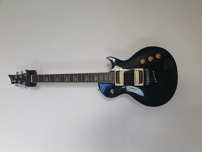 Mitchell MS400 Modern Single-Cutaway Electric Guitar Black | Reverb