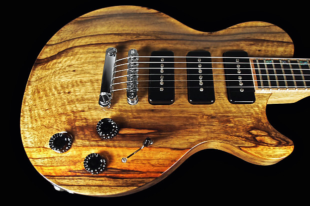 McNaught Vintage Singlecut Black Limba Korina w Set-Thru Neck | Reverb