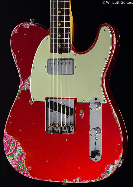 Fender Custom Shop LTD 60s Tele Candy Apple Red Over Pink | Reverb