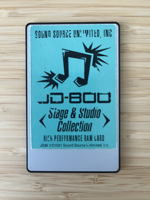 Roland Stage & Studio Collection ROM Card JD-800 JD-990 Sound | Reverb