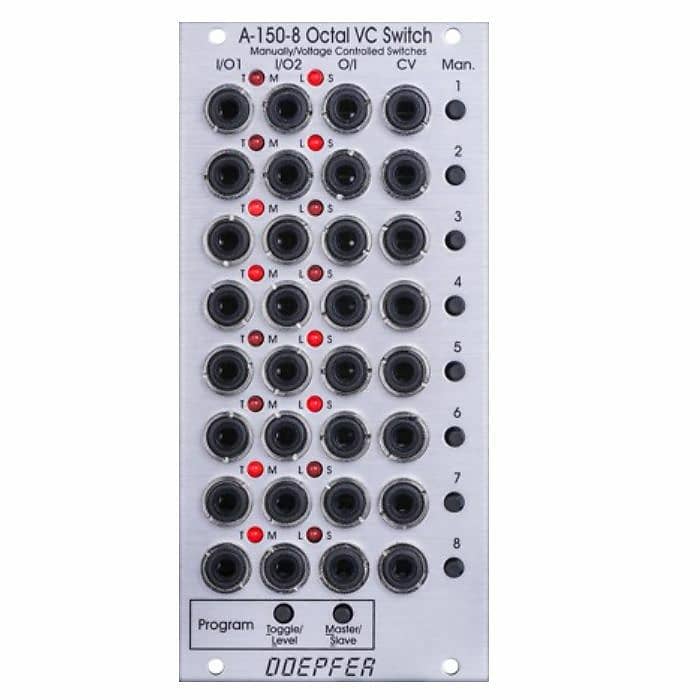 Doepfer A-150-8 Octal VC Switch Manually/Voltage Controlled | Reverb