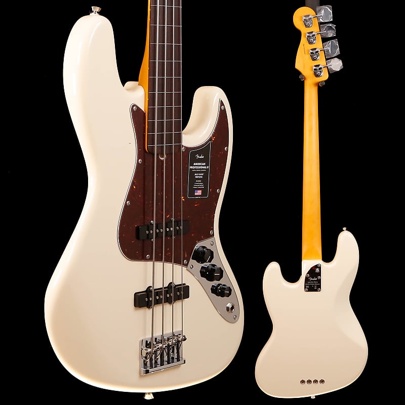 Fender American Professional II Jazz Bass Fretless, Rosewood | Reverb