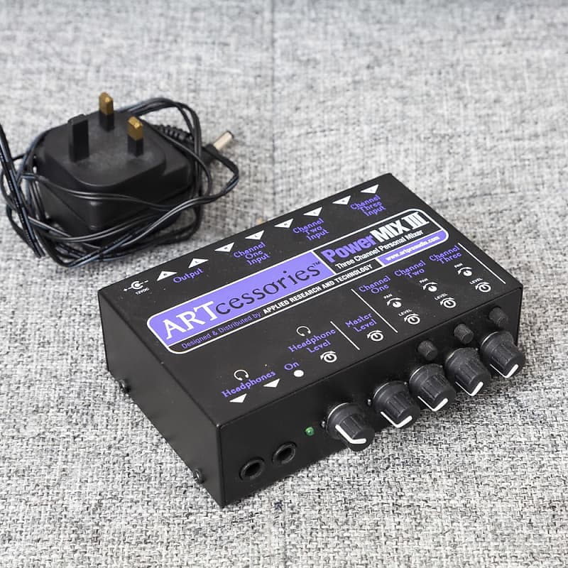 ART Pro Audio PowerMIX III – Three Channel Stereo Mixer | Reverb