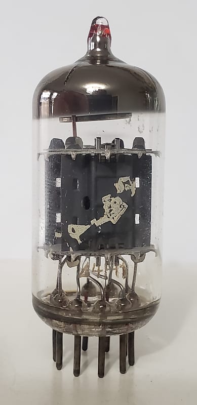 Excellent Red Tip Amperex Bugle Boy 12AX7 ECC83 1964 | Reverb