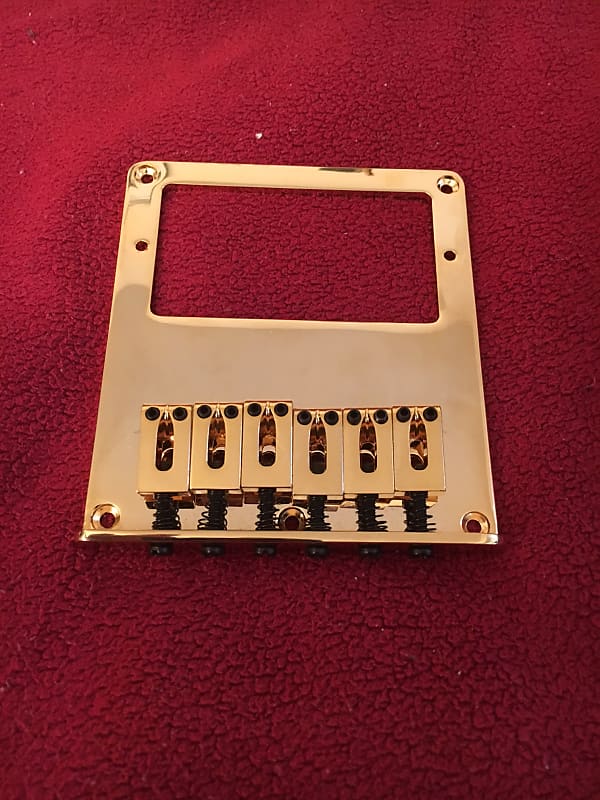 . Telecaster Hardtail Bridge with Humbucker Mounting Gold | Reverb