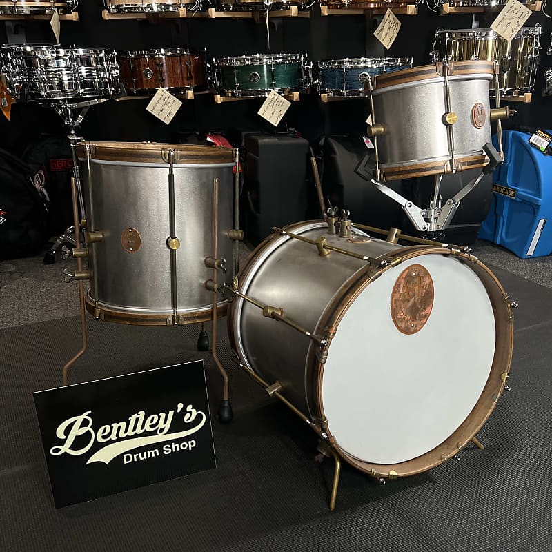 A&F Raw Steel Bop 10/14/16" Drum Set Kit | Reverb