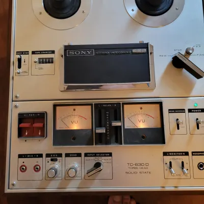 Sony TC 630D 1970s Wood Grain Sides AND A Silver Face | Reverb