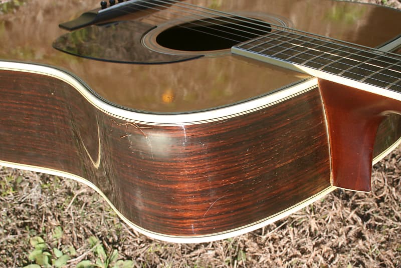 Yamaki 150 Solid Top and Solid Back D35 Japan Vintage Guitar | Reverb