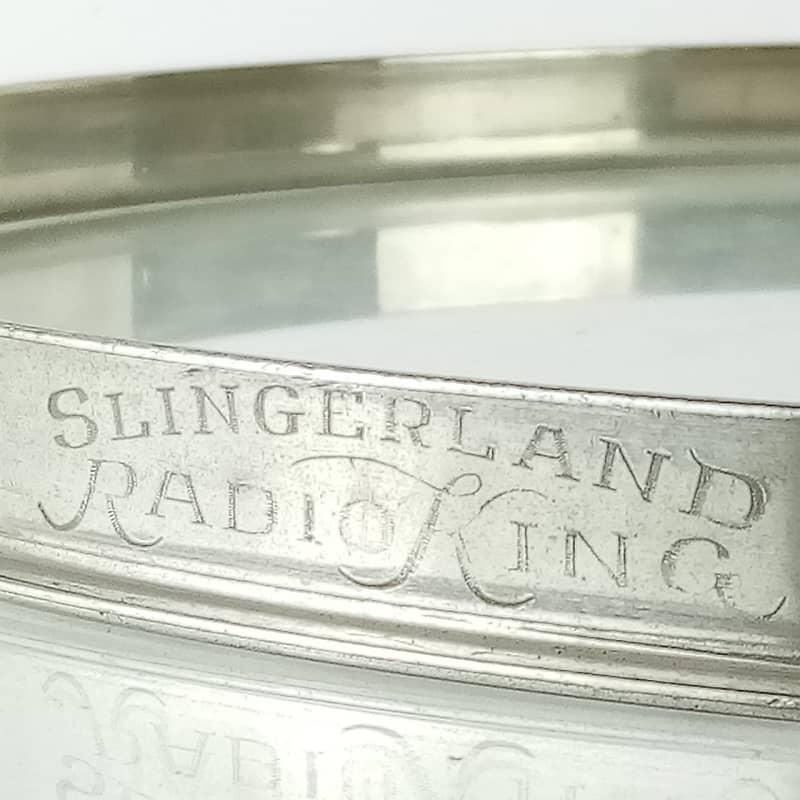 Slingerland 13"NOB Radio King ENGRAVED Single-Flange Tom Drum | Reverb