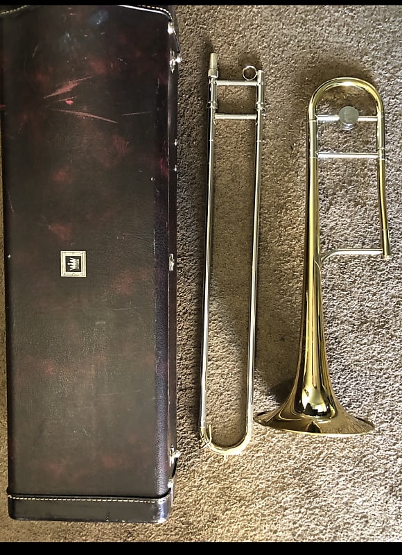 GOLD 4B King Trombone with Black case | Reverb UK