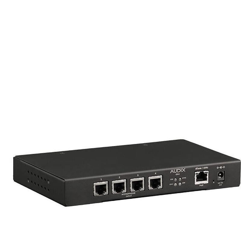 Audix DN4 Dante Analog microphone Interface 4 Channel CAT5 | Reverb