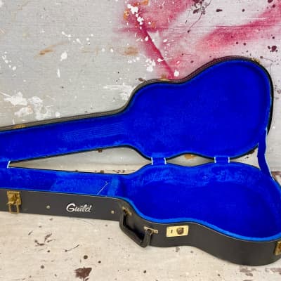 Vintage 1960's Guild Small Body Acoustic Guitar Case Black | Reverb