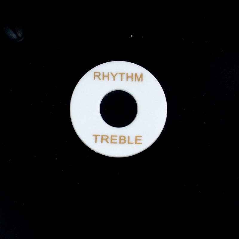 Toggle Switch washer Rhythm / Treble Ring White/Gold | Reverb UK