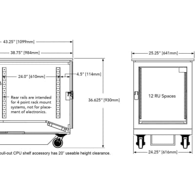Argosy IsoBox PRO12 | 12RU Sound Isolation Cabinet (Black | Reverb