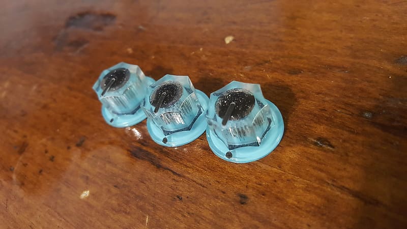 JAT CUSTOM GUITAR PARTS (4) MXR Style Knobs Caribbean | Reverb