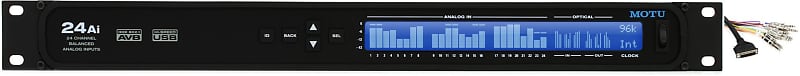 MOTU 24Ai USB / AVB / iOS Interface Bundle with Hosa DTP-803 | Reverb