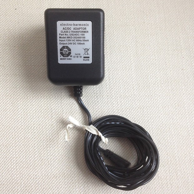 Electro Harmonix 24 Volt 100 mA Power Supply for DMM, Q-Tron, | Reverb