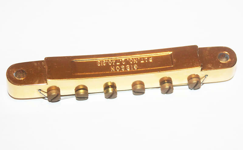 Vintage Late 1970's Gibson Gold ABR-1 Patent Number Bridge | Reverb