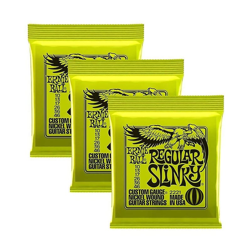Ernie Ball 2221 Nickel Regular Slinky Electric Guitar Strings | Reverb
