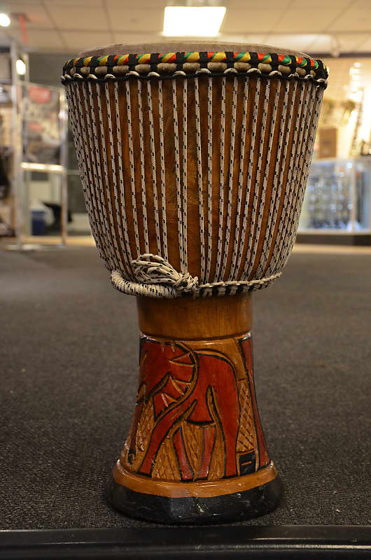 (CUSTOM) Authentic African Djembe Drum | Reverb