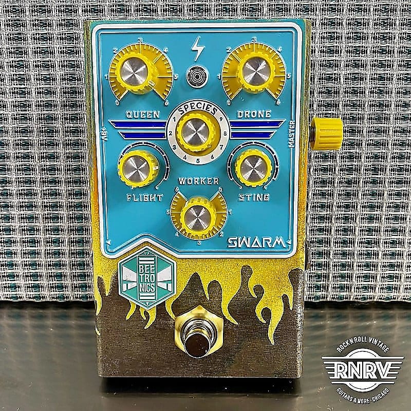 Beetronics Swarm Custom Shop Aqua Flames | Reverb