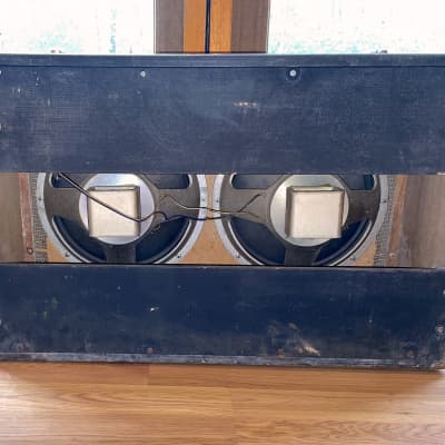 Vintage 1960's Teisco Checkmate 50 Original 2 x 15" Speaker | Reverb