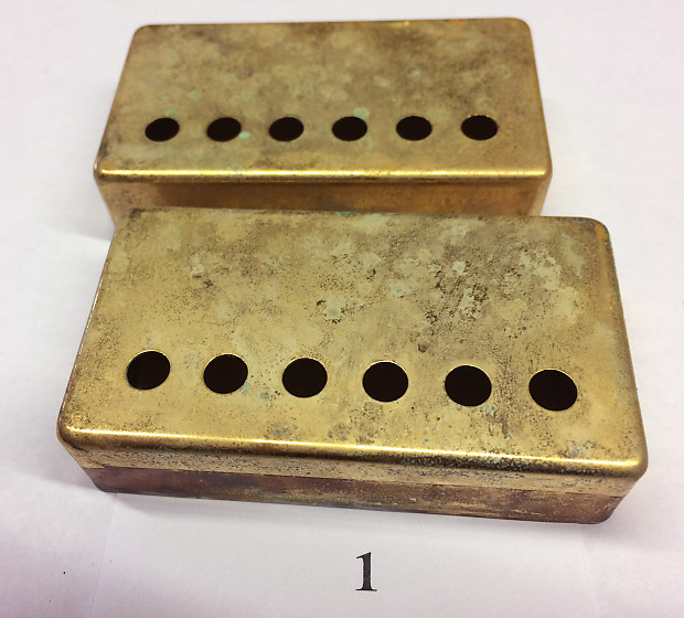 Aged Gold Pair Humbucker Covers 49.2MM | Reverb