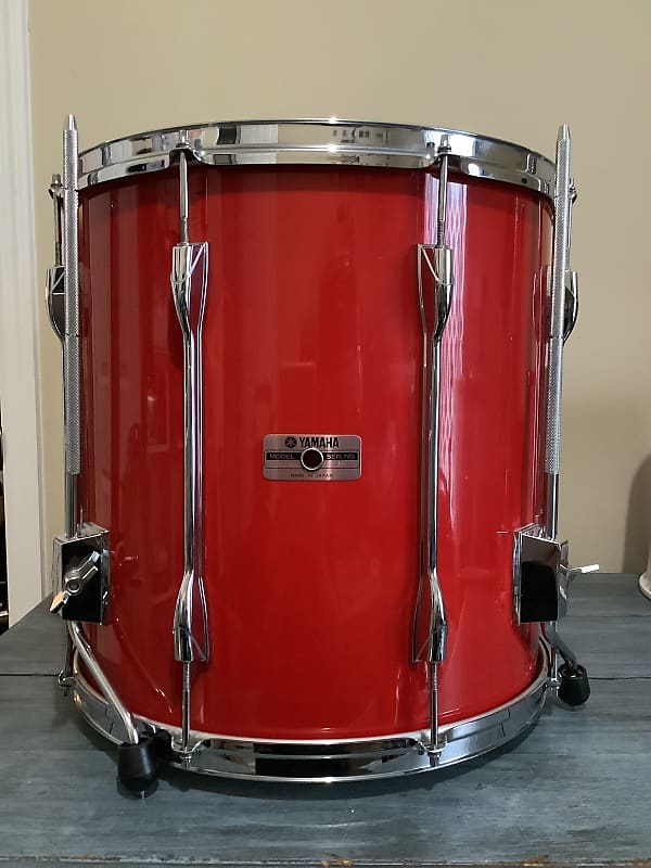 Yamaha 16x16 HOT RED RECORDING CUSTOM FLOOR TOM - Hot Red | Reverb