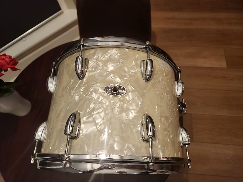Slingerland 10 x 14 Mounted Tom 1970 - Marine White | Reverb