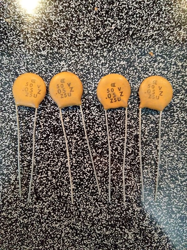 Set of 4 Circle D .05 uF 50V Capacitor Ceramic Disc .05Z Z5U | Reverb