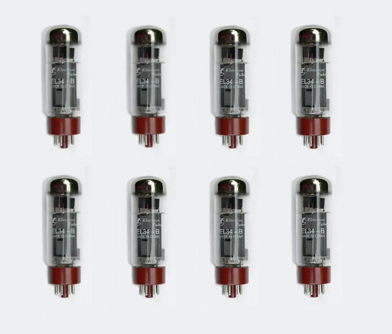 EL34 EL34B Valves Matched Octet for valve HiFi amplifier | Reverb UK