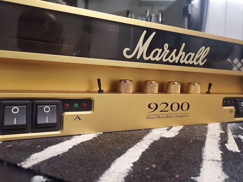 Marshall 9200 Dual monoblock Amplifier 1996 - Gold | Reverb