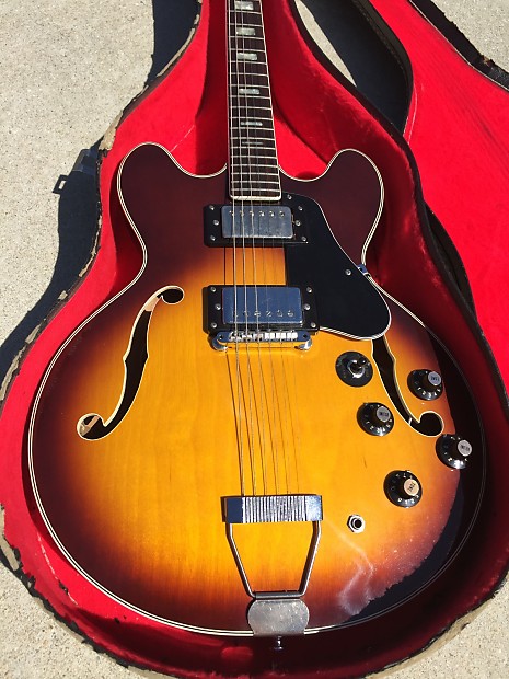 Vintage 60s Sekova Teisco Hollow Body 335 Burst Electric | Reverb