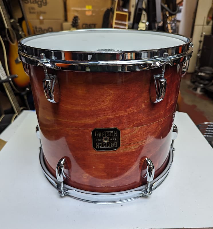 1980s Gretsch 11 X 13" Faded Red Lacquer Finish Tom - Unique | Reverb